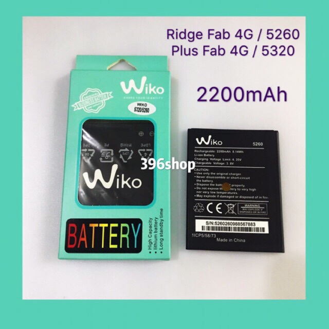 แบตเตอรี่ Battery Wiko Jerry、Plus Fab 4G/5320、Ridge Fab 4G/ 5260 / Plus ...