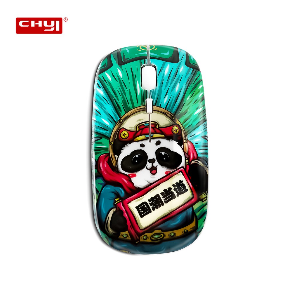 2.4G Wireless Silent Mouse Rechargeable Cartoon Mause 1600 DPI USB ...