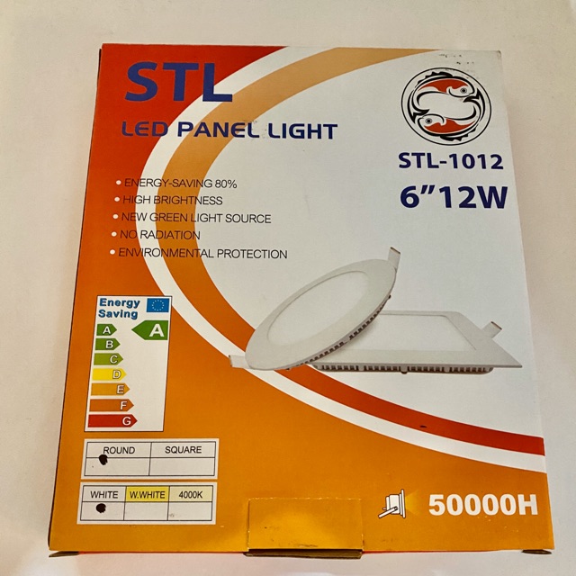 โคมดาวน์ไลท์ led 6” 12w STL เเสงสีวอร์ม กลม | Shopee Thailand