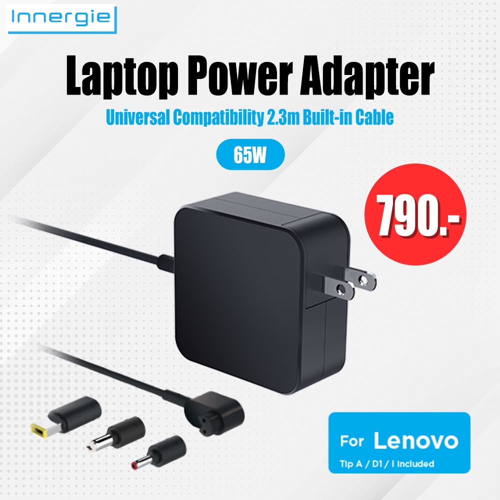 LENOVO (65W) Innergie Laptop Power Adapter For Tip A / D1 / I included ...