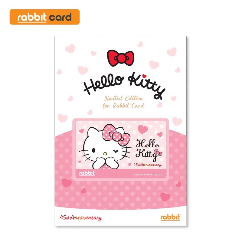 บัตรแรบบิท (Rabbit Card) Limited Edition ลาย Hello Kitty ครบรอบ 45 ปี ...
