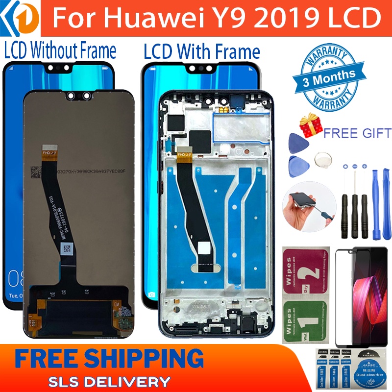 หน้าจอแสดงผลสัมผัส Lcd พร้อมกรอบ สําหรับ Huawei Y9 2019 Jkm Lx1 Jkm Lx2