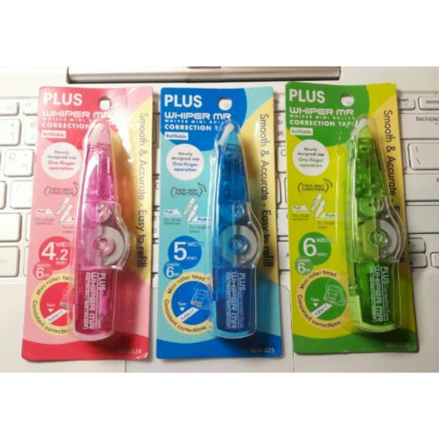 เทปลบคำผิด PLUS WHIPER MR mini roller | Shopee Thailand