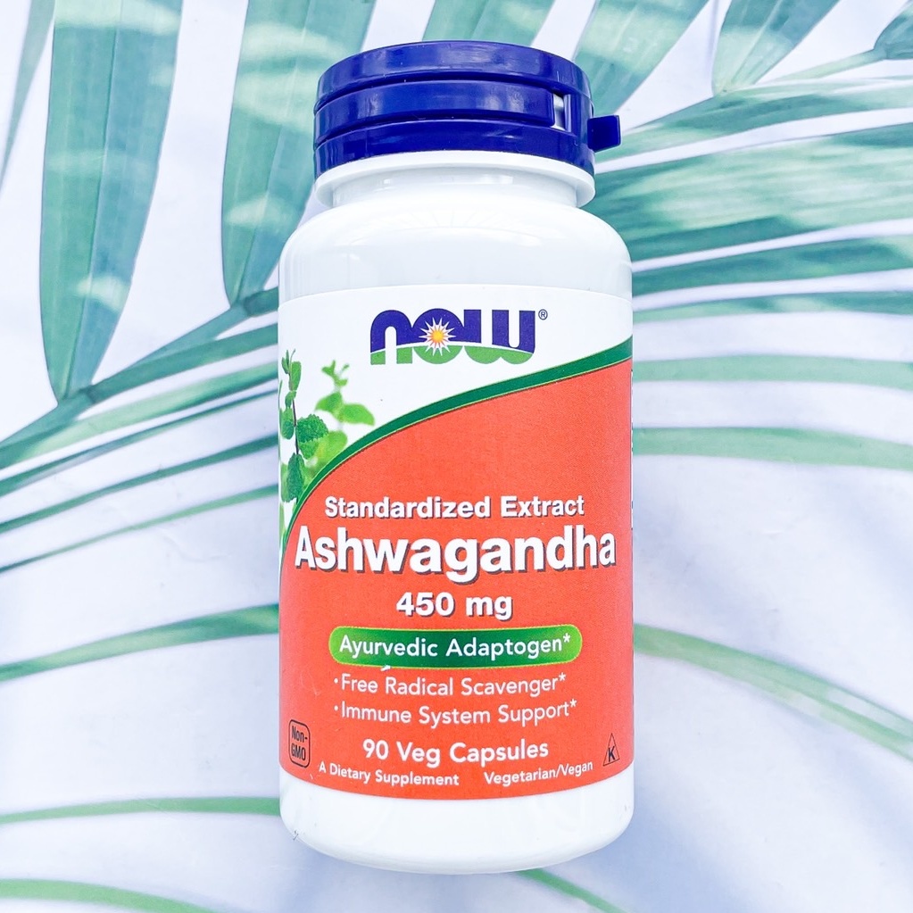 โสมอินเดีย Ashwagandha 450 Mg 90 Veg Capsules Now Foods® Shopee