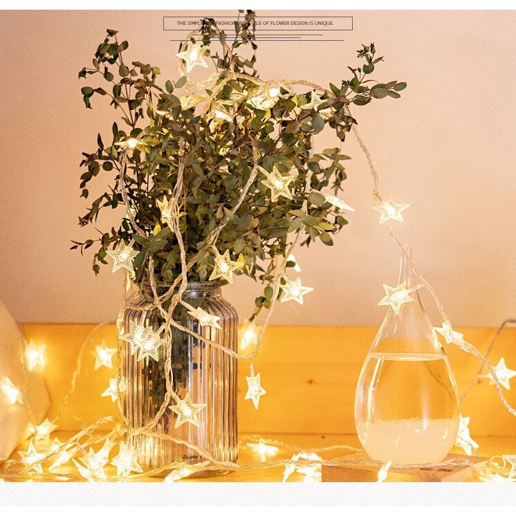 หลอดไฟตกแต่ง LED รูปดาว แบบ USB ยาวประมาณ 3 เมตร ไฟ 20 ดวง LED002 ...