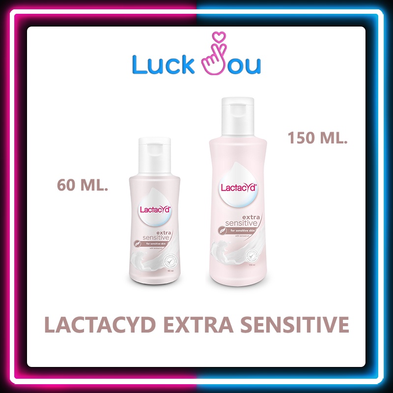 LACTACYD EXTRA SENSITIVE 60 ml./ 150 ml. แลคตาซิด ผลิตภัณฑ์ทำความสะอาด จุดซ่อนเร้น สูตร ...