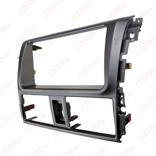 หน้ากากวิทยุรถยนต์ TOYOTA NEW YARIS สีเทา ปี 2014-2018 ขนาดจอ 200mm 7 ...