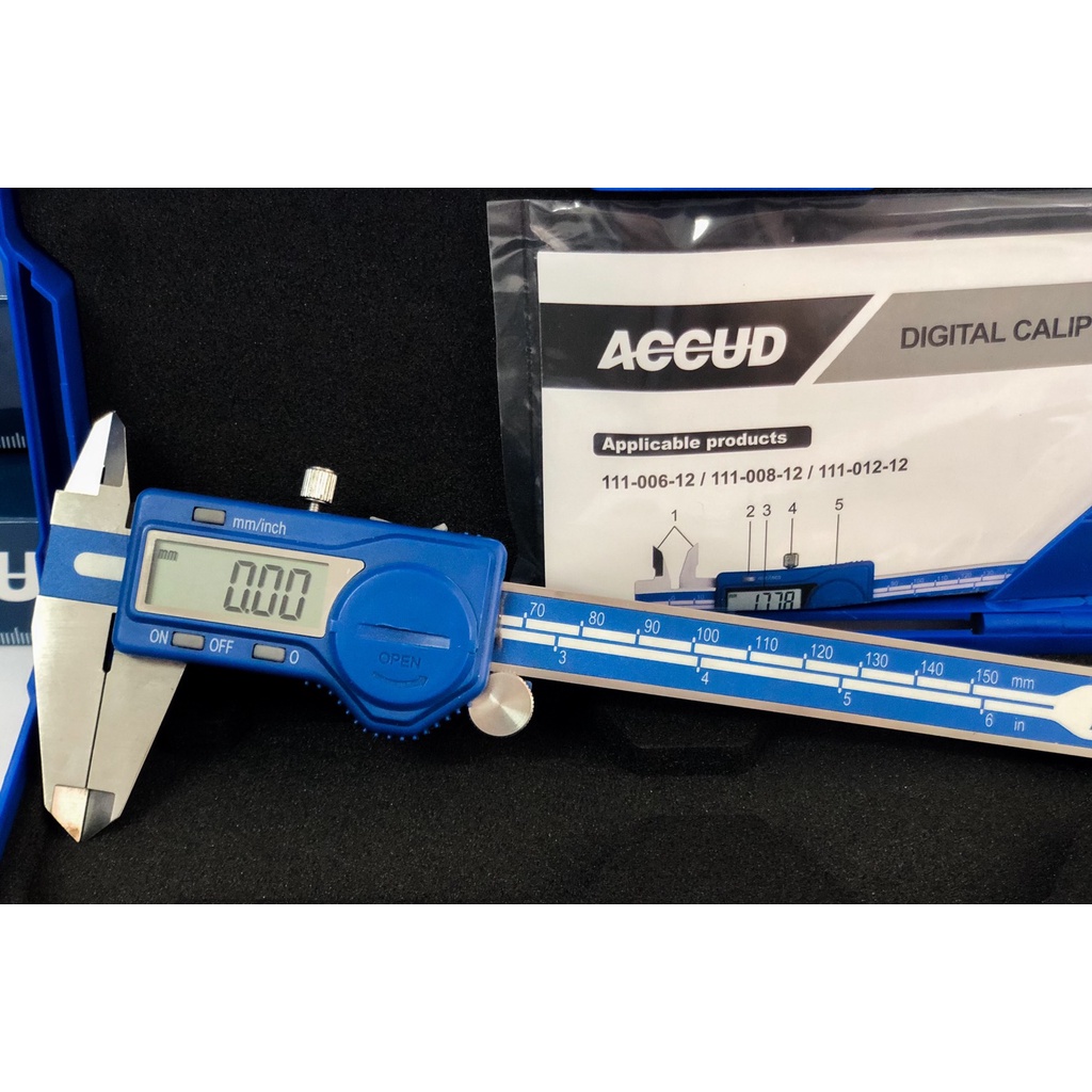 เวอร์เนียร์ดิจิตอล ACCUD มีขนาด 150-300 mm. Digital Caliper | Shopee Thailand