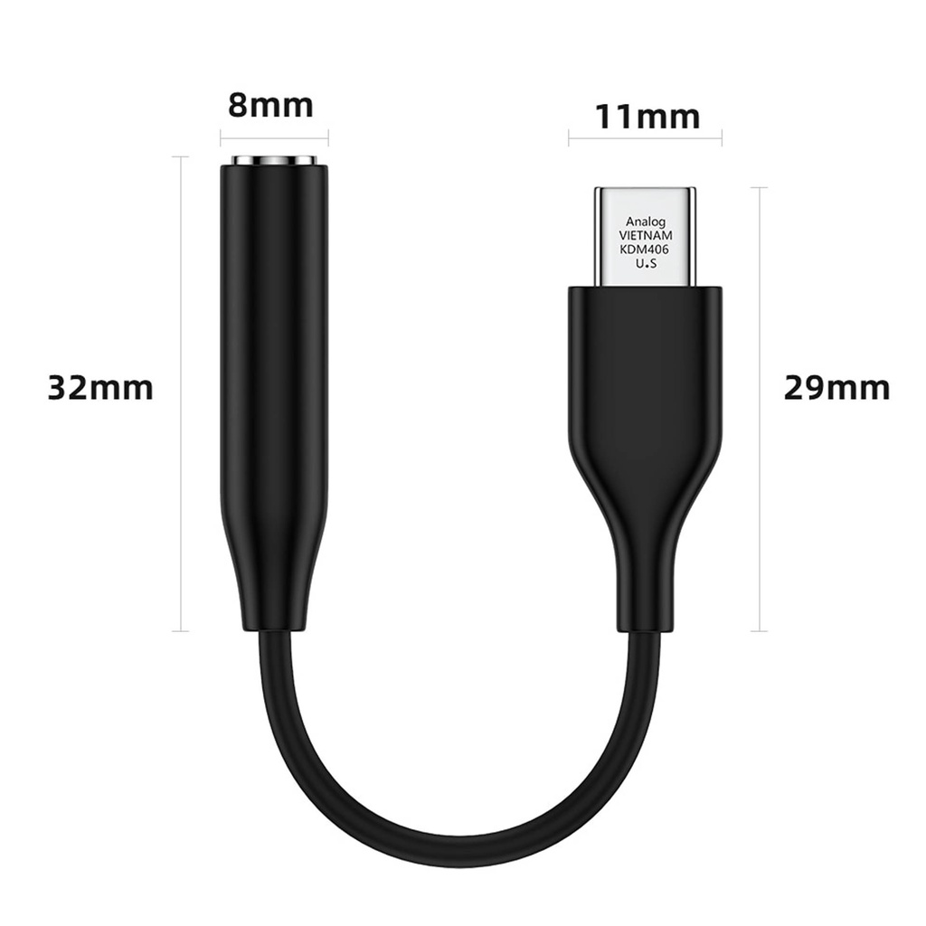 Type C Jack Audio SPLITTER 3.5 มม. CONVERTER Connector/3.5 ถึง Type C ...