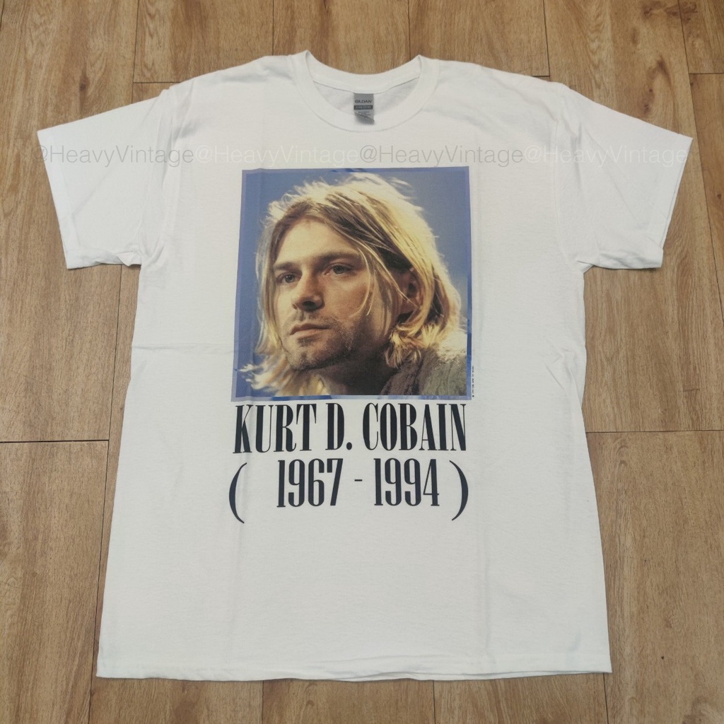 NIRVANA KURT D. COBAIN DTG (DIRECT TO GARMENT)(GILDAN) เสื้อสกรีนดิจิตอล สีคมชัด เสื้อแท้ กิลเ ...