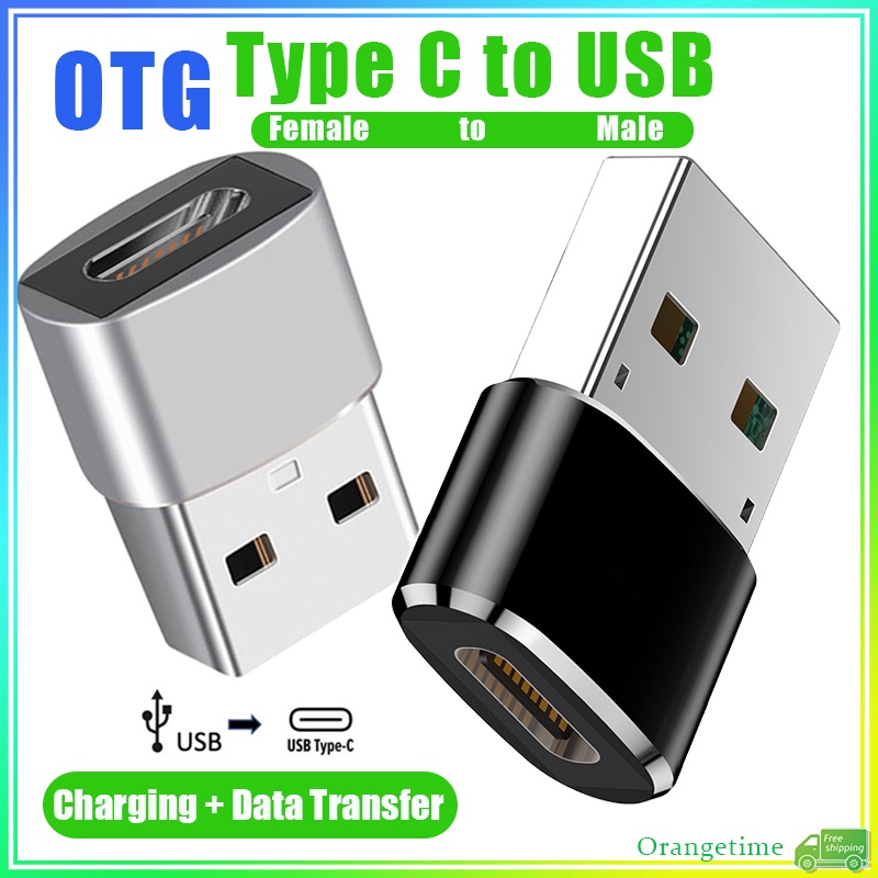 จัดส่งรวดเร็วUSB To Type C Female OTG Adapter Mini Portable Type C to ...