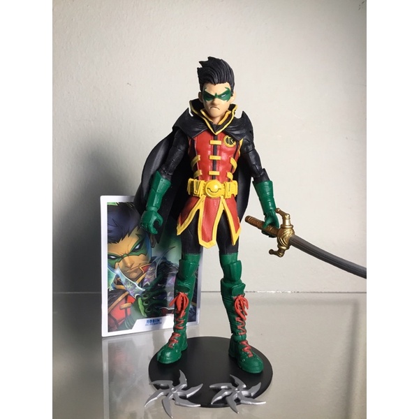 Robin DC rebirth Mcfarlane ตำหนิโรงงาน action figure ฟิกเกอร์ | Shopee ...