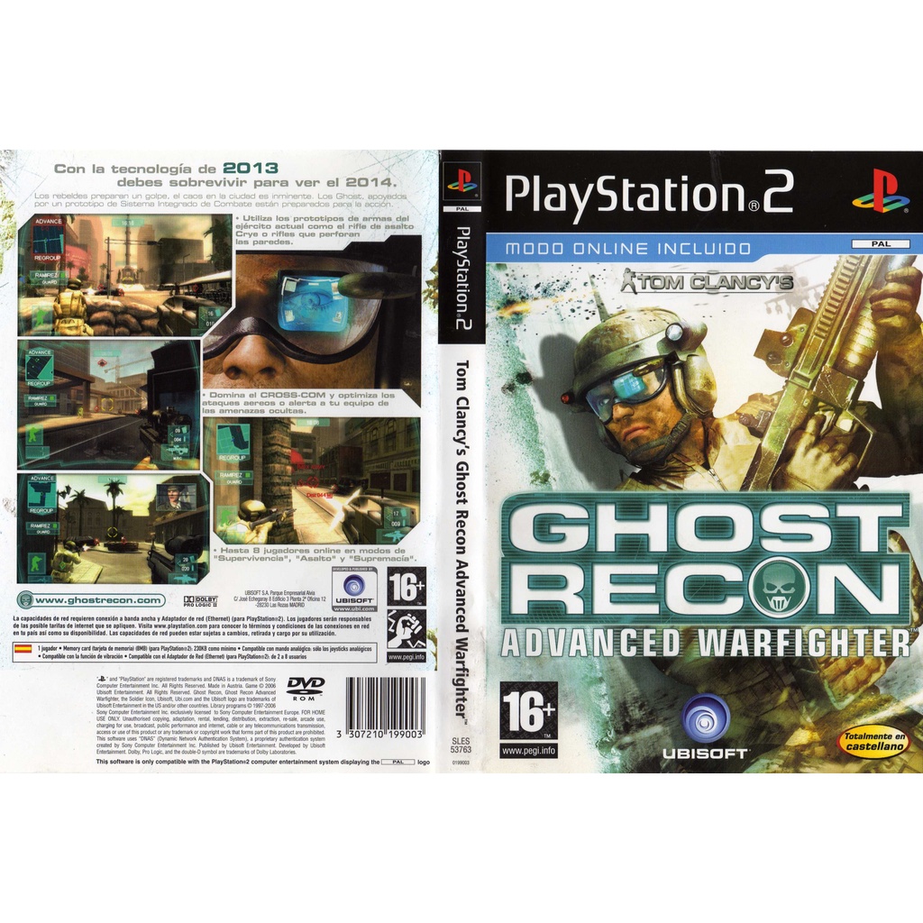แผ่นเกมส์ PS2 Tom Clancys Ghost Recon Advanced Warfighter คุณภาพ ส่งไว ...