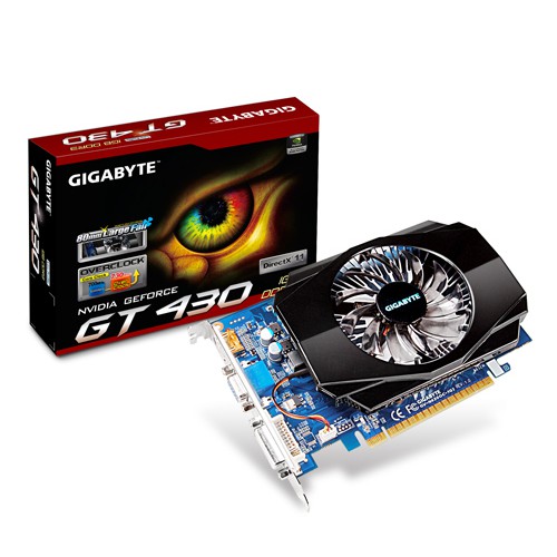 การ์ดจอ GT 430 GPU 1GB Gigabyte สวยๆแรงได้ในราคาประหยัด ใช้งานดี ไม่มี ...
