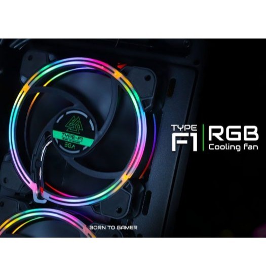 RGB EGA Type F1 Cooling FAN PC 120mm พัดลมเคส พัดลมคอมพิวเตอร์ | Shopee ...