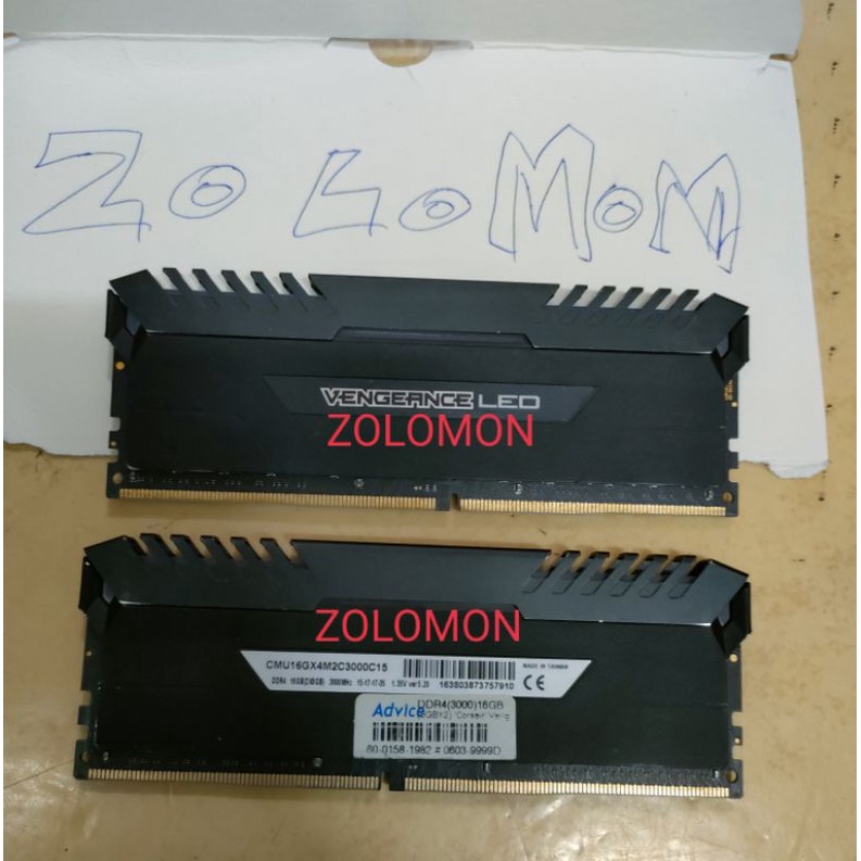 CORSAIR VENGEANCE LED DDR4 8G*2 BUS 3000 ไฟสีขาว ไม่มีกล่อง | Shopee Thailand