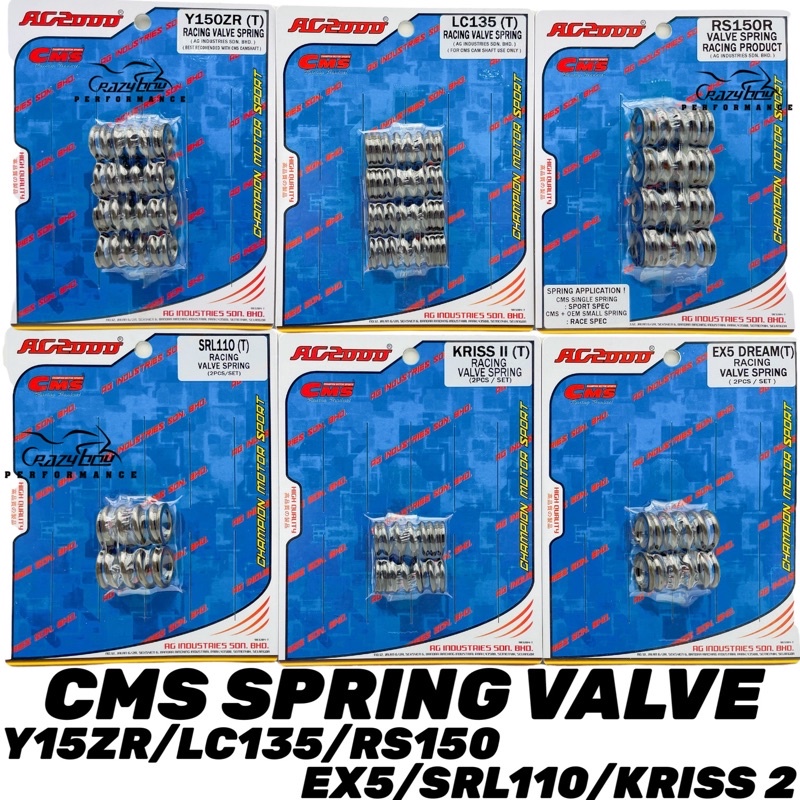 Cms RACING VALVE SPRING ฤดูใบไม ้ ผลิT🌹Y15ZR LC135 RS150 SRL115 Fi EX5 ...