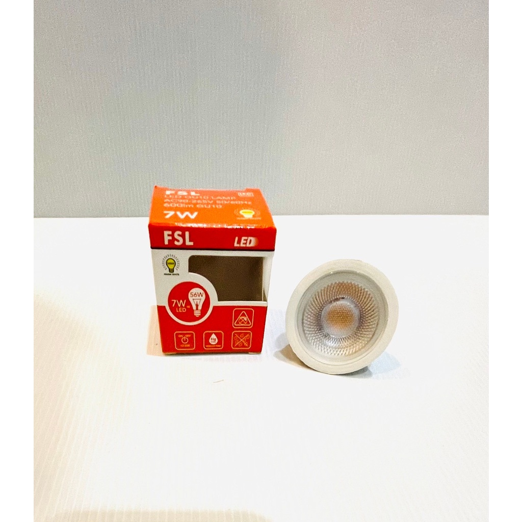 หลอดไฟ ฮาโลเจน LED GU10 ยี่ห้อ FSL 7W | Shopee Thailand