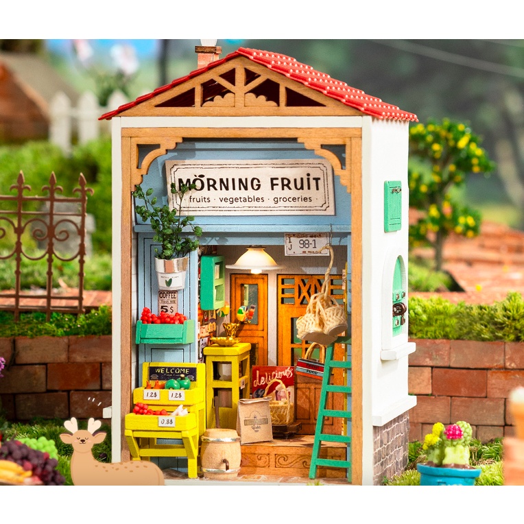 Robotime :Mini Town DIY Dollhouse miniature | Shopee Thailand