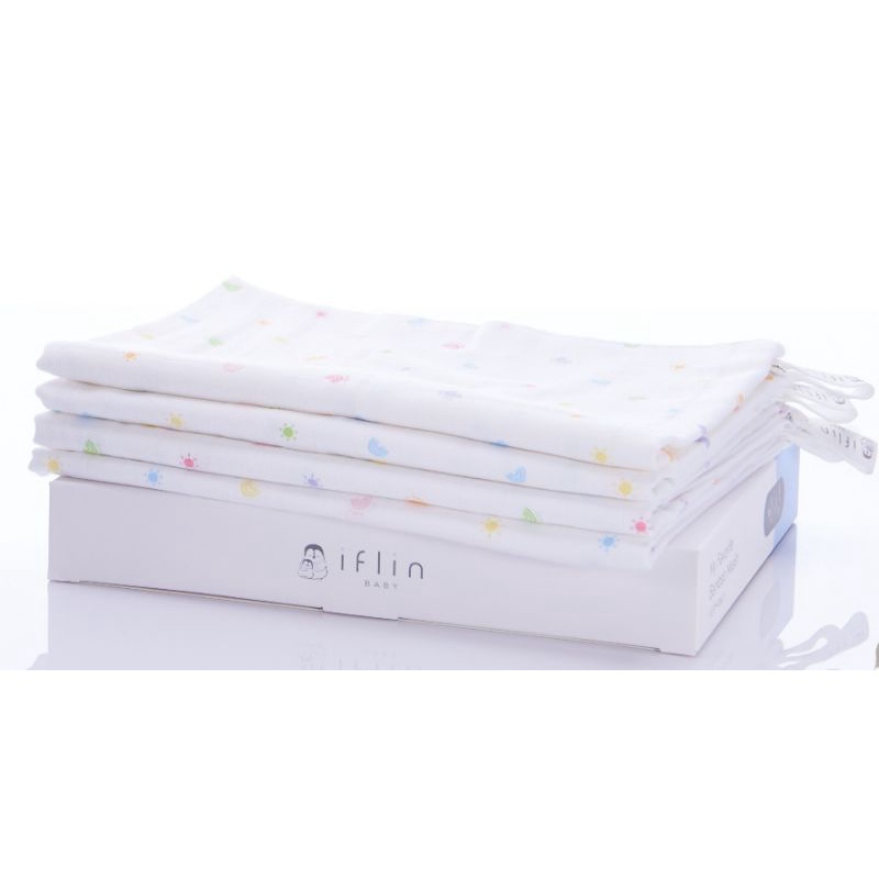 Iflin ผ้าอ้อมมัสลินใยไผ่ นุ่ม เย็นสบาย | Shopee Thailand