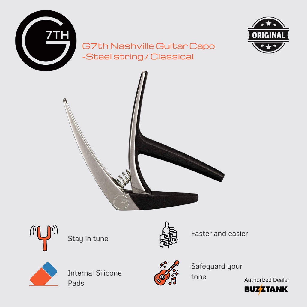 G7th G7 Nashville Guitar Capo - สายเหล็ก / คลาสสิค | Shopee Thailand