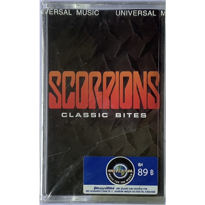 มือหนึ่งซีล Cassette Tape เทปคาสเซ็ตเพลง Scorpions อัลบั้ม Classic ...