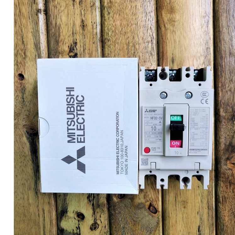เบรกเกอร์ MCCB รุ่น NF32 SV 3P 10A มิตซูบิชิแท้ Mitsubishi 1 ตัว (สอบถามราคาและจำนวนสินค้าก่อน ...