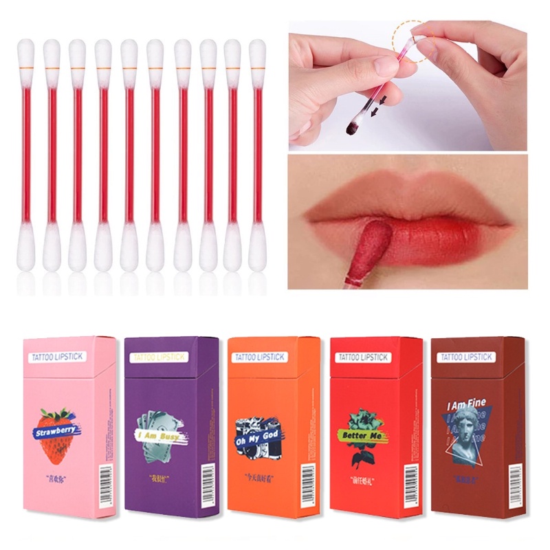 Sexybaby ลิปสติก ไมโคร แปรง ใช้แล้วทิ้ง กันน้ํา ติดทนนาน แปรงสําลี ...