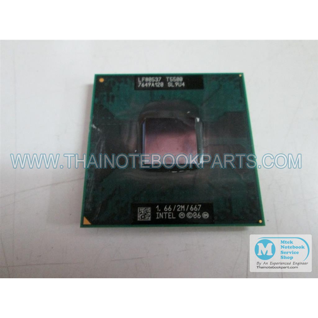 ซีพียู CPU Intel Core 2 Duo T5500 ความเร็ว 1.66GHz, L2 2MB, Bus 667Hz ...
