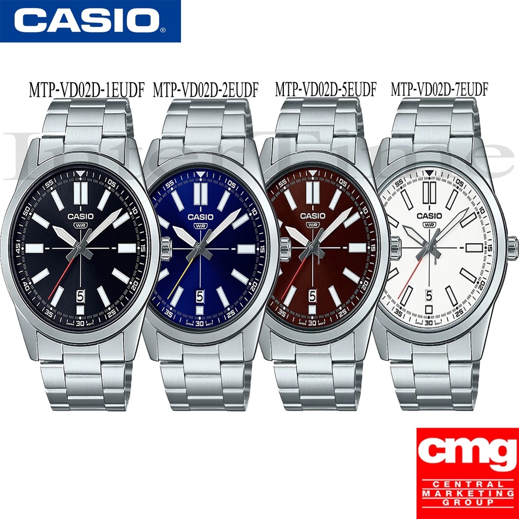 นาฬิกา Casio รุ่น Mtp Vd02d 1eudf Mtp Vd02d 2eudf Mtp Vd02d 5eudf Mtp Vd02d 7eudf รับประกัน