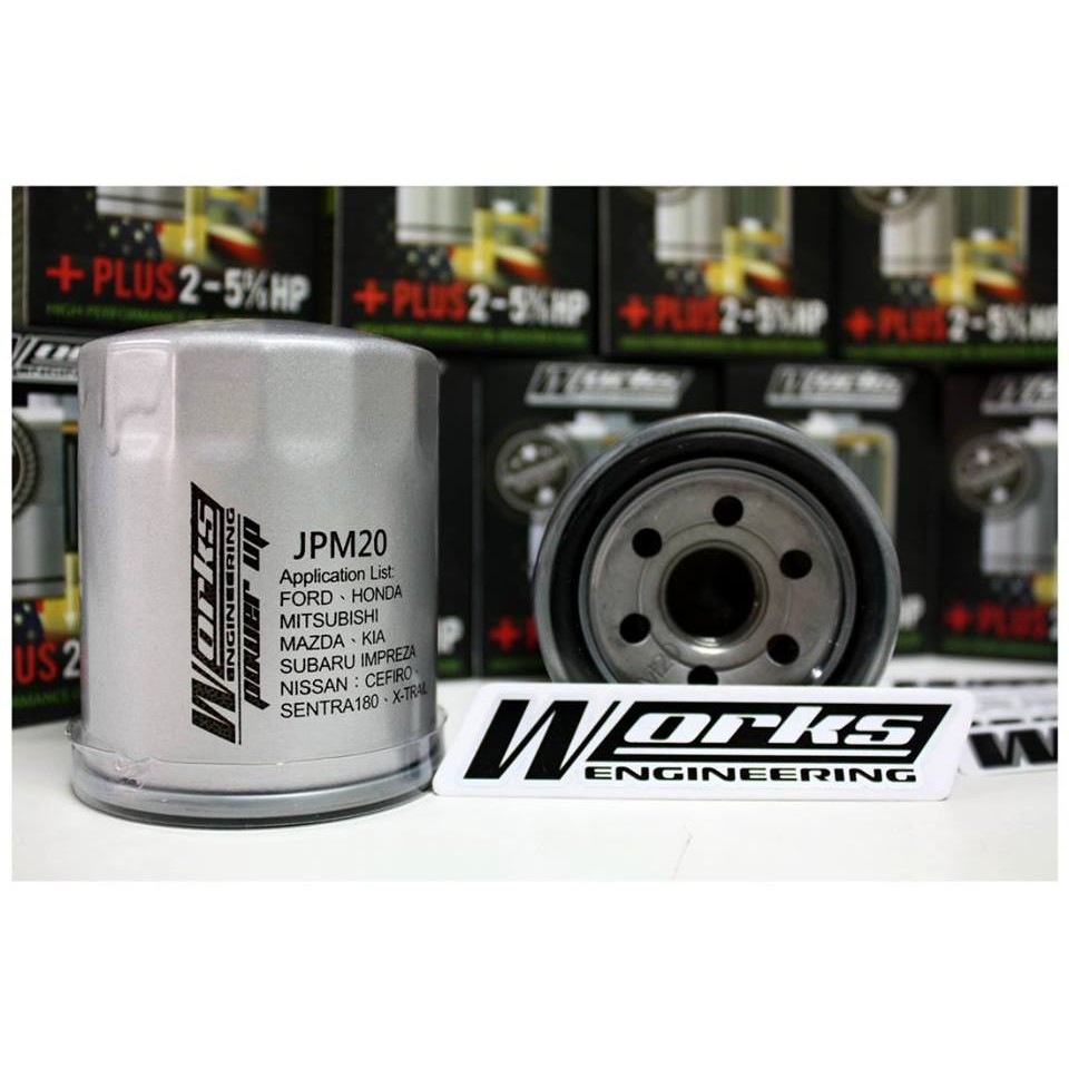Works Oil filter ไส้กรองเครื่อง JPM20 Honda Subaru Nissan Mitsubishi ...