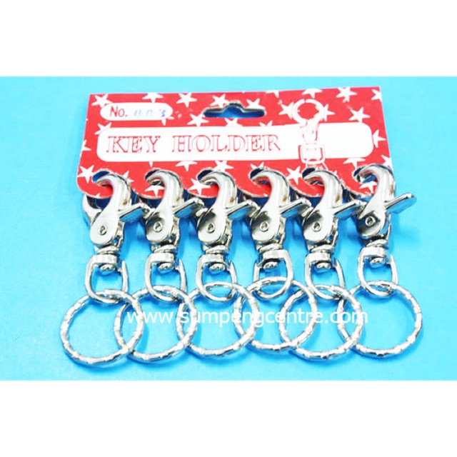พวงกุญแจก้ามปู no:003 (6 ชิ้น), Hook keychains no:003 (6 pieces ...