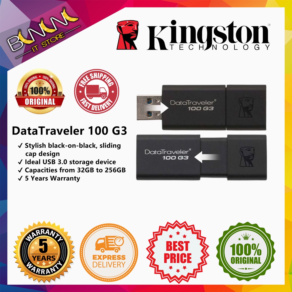 [Loacl ]Usb 16G 32G 64G 128G Kingston DataTraveler 100 G3 32GB USB 3.0 ...