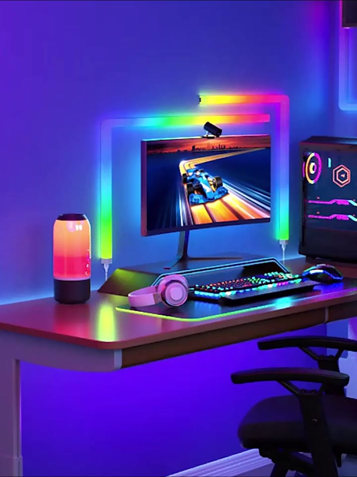 UNOLUX Tuya Wi-Fi RGBIC Ambient Light ไฟแท่งตกแต่ง เปิดปิด เปลี่ยนสีแบบ ...