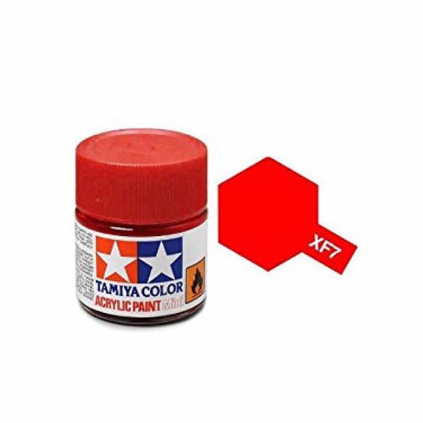 สีสูตรน้ำ TAMIYA XF-7 Flat Red (10 ml) | Shopee Thailand