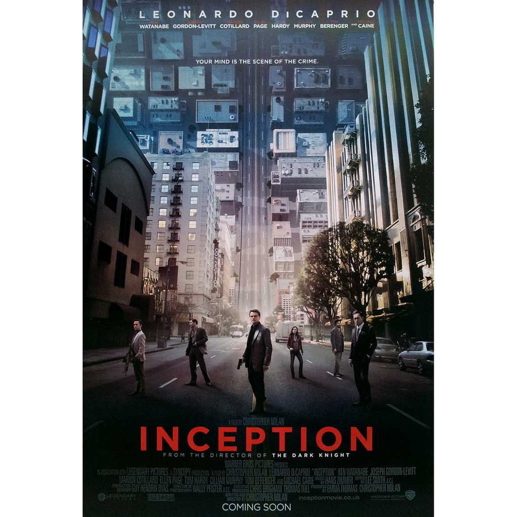 โปสเตอร์ หนัง จิตพิฆาตโลก Inception 2010 POSTER 24”x35” Inch Sci-Fi ...