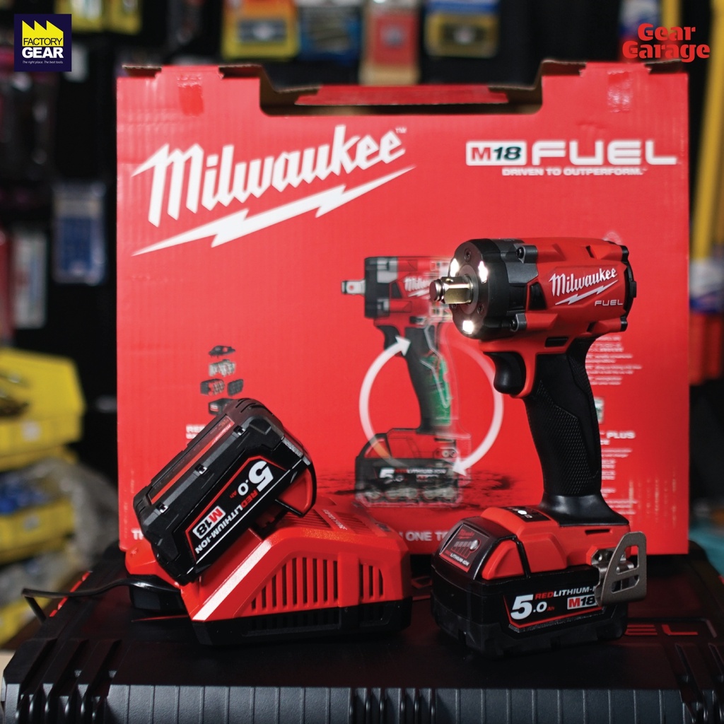 บ๊อกซ์กระแทกไร้สาย 18V 5Ah MILWAUKEE No.M18 FIW212-502X | Shopee Thailand