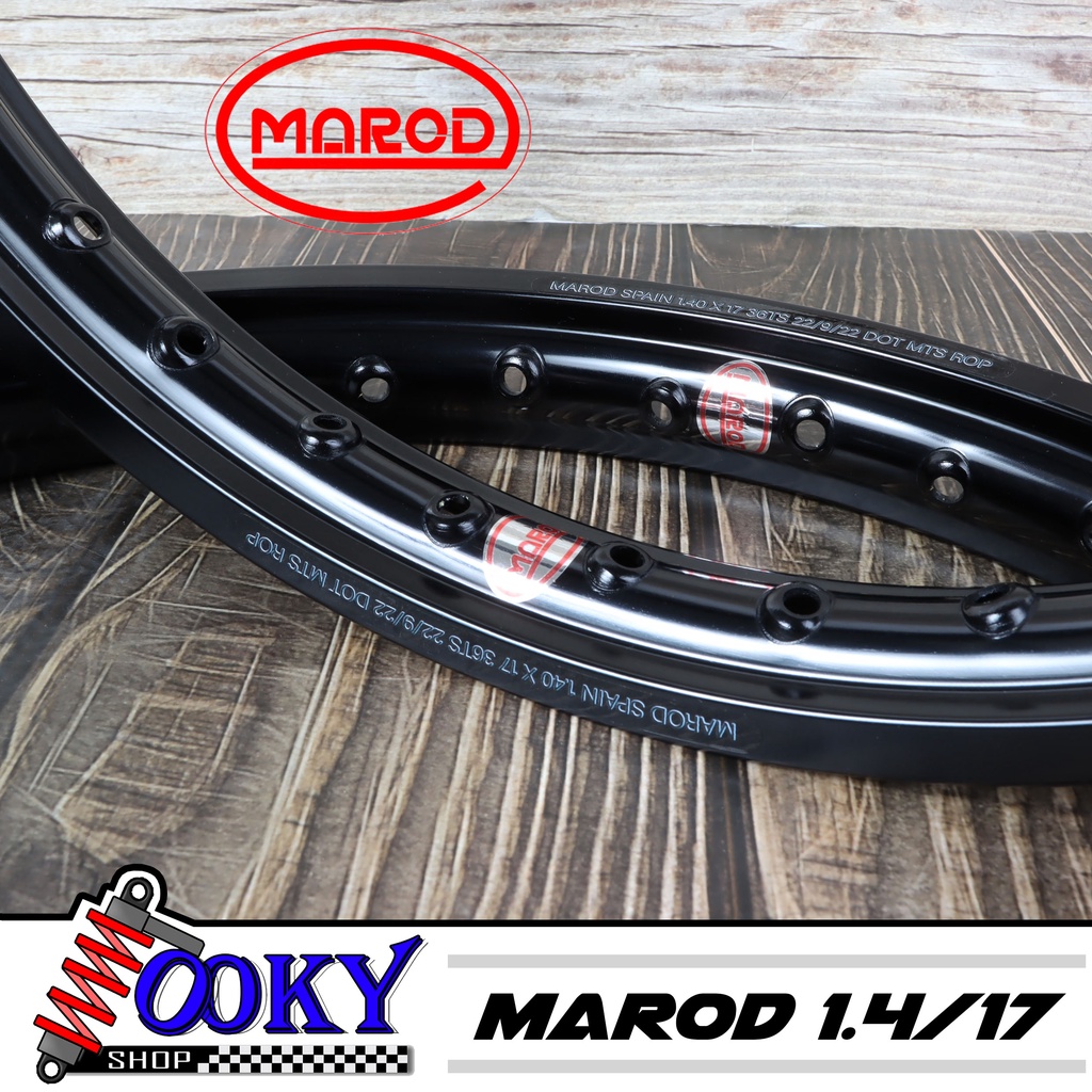 ""ล้อ MAROD 1.40 X 17 ขอบเรียบ วงล้อ ขนาด1.4ขอบ 17ลิขสิทธิ์แท้ สีดำ วง ...