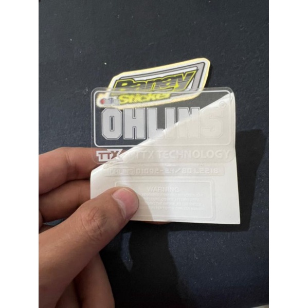 สติ๊กเกอร์ OHLINS TTX STICKER SHOCK | Shopee Thailand