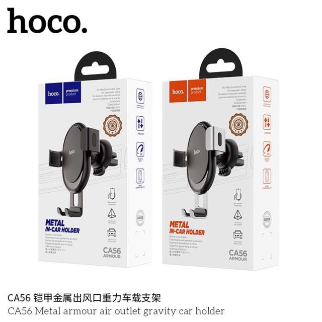 Hoco CA56 Plus ที่ยึดโทรศัพท์ในรถยนต์สำหรับช่องแอร์ | Shopee Thailand
