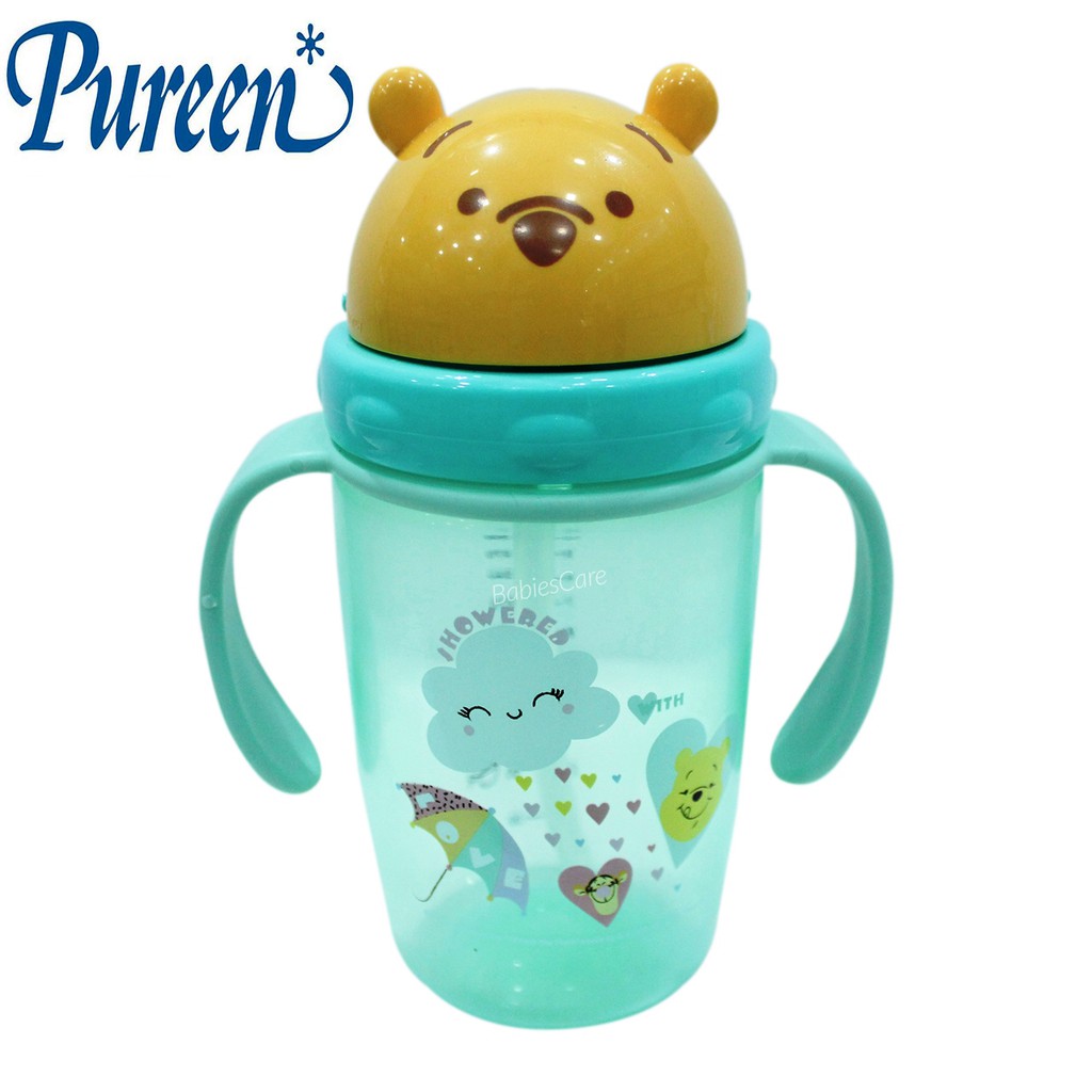 Pureen ถ้วยหลอดดูดพร้อมมือจับ (Winnie the Pooh) ขนาด 12 oz | Shopee ...
