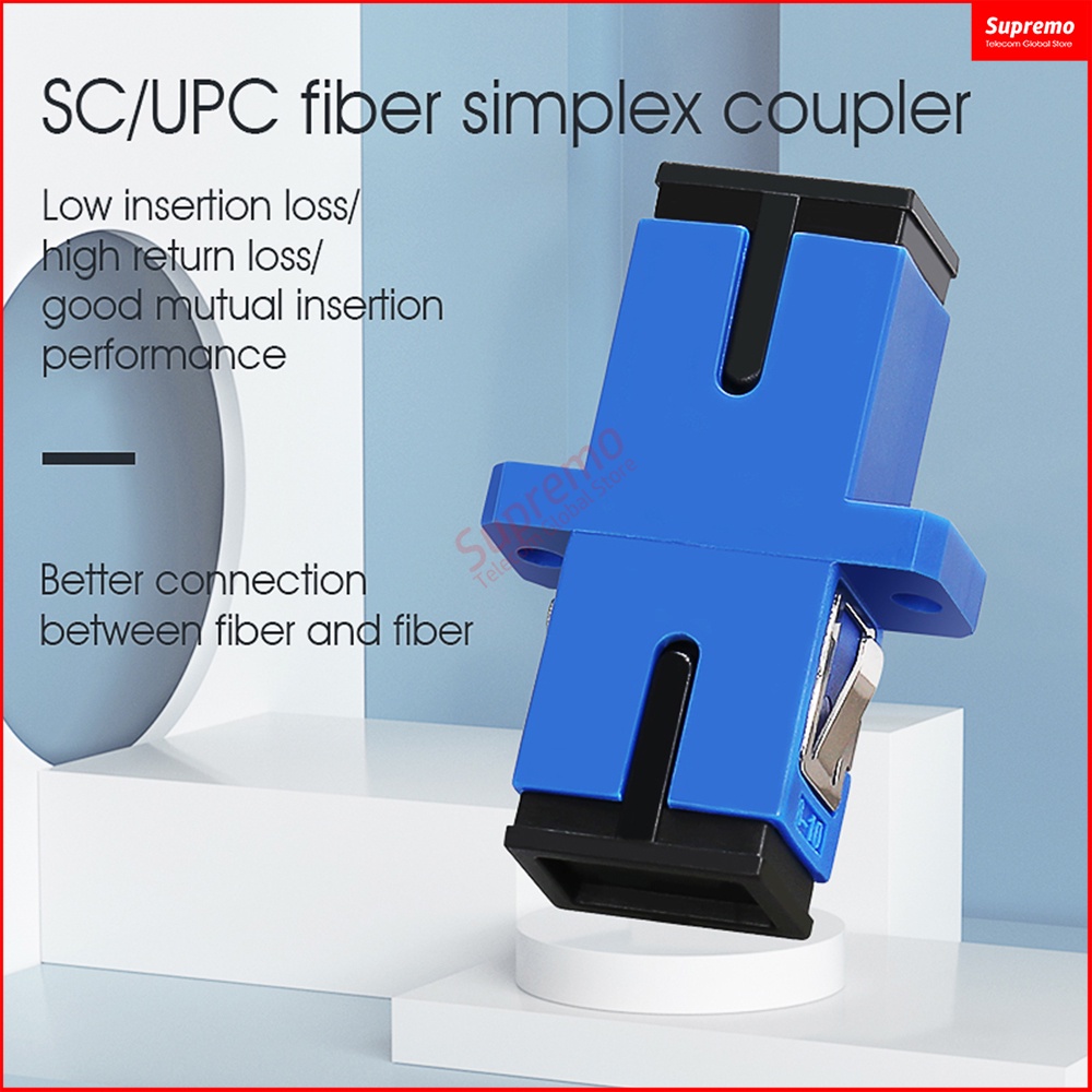SC UPC Simplex mode Fiber optic Adapter SC UPC Optical fiber coupler SC ...