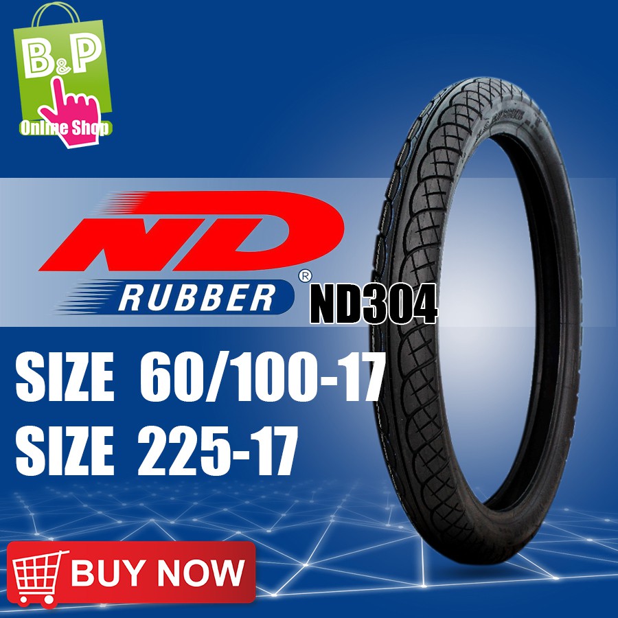 ยางนอกมอเตอร์ไซค์ 225-17 ND Rubber ND304 | Shopee Thailand