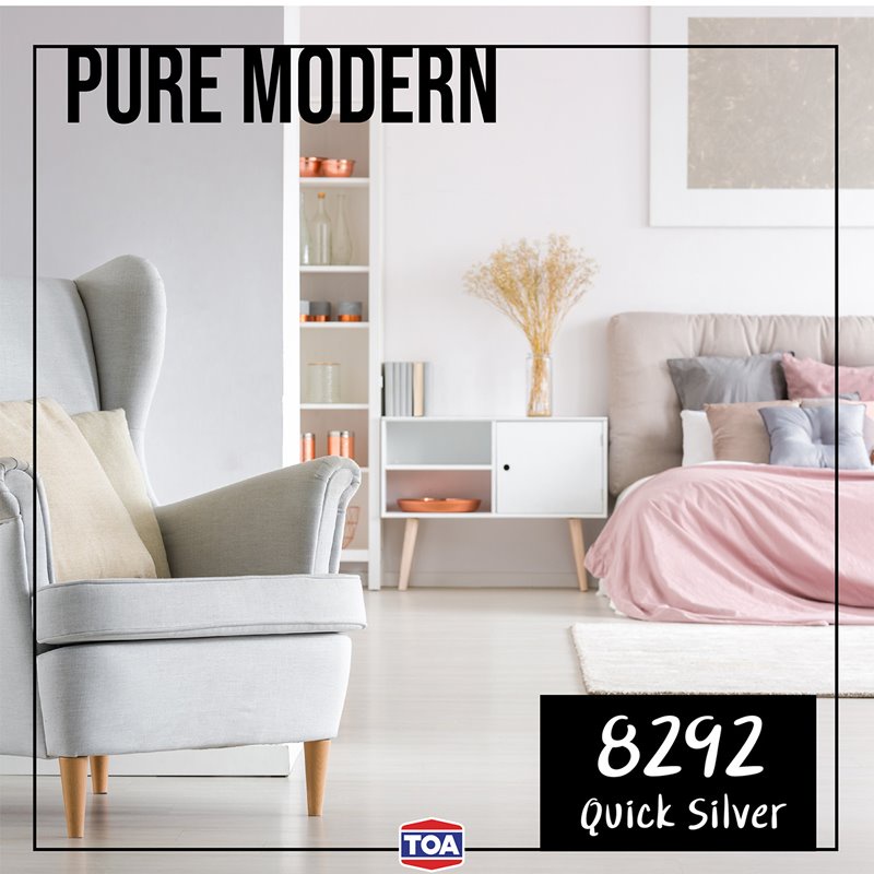 TOA Organic Care เฉดสีขาว เนียน กึ่งเงา มินิมอล ขนาด 3 ลิตร สีทาภายใน ...