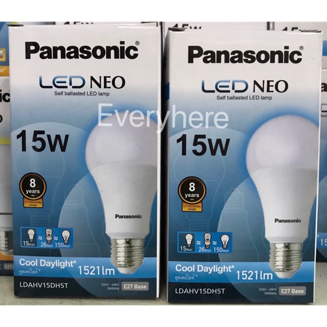 Panasonic หลอดไฟ LED NEO 15w พานาโซนิก Cool daylight | Shopee Thailand