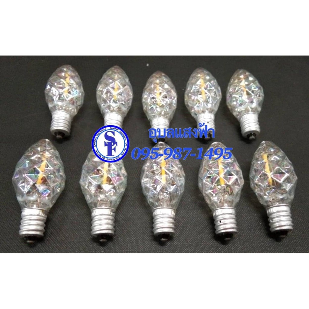 Zeazon ,MIZUNO ,TFCหลอด ไฟศาลเจ้า 1W ขั้ว E12 LED บรรจุ10หลอด หลอดศาลเจ้า (ซื้อต่ำกว่า10หลอดรบ ...