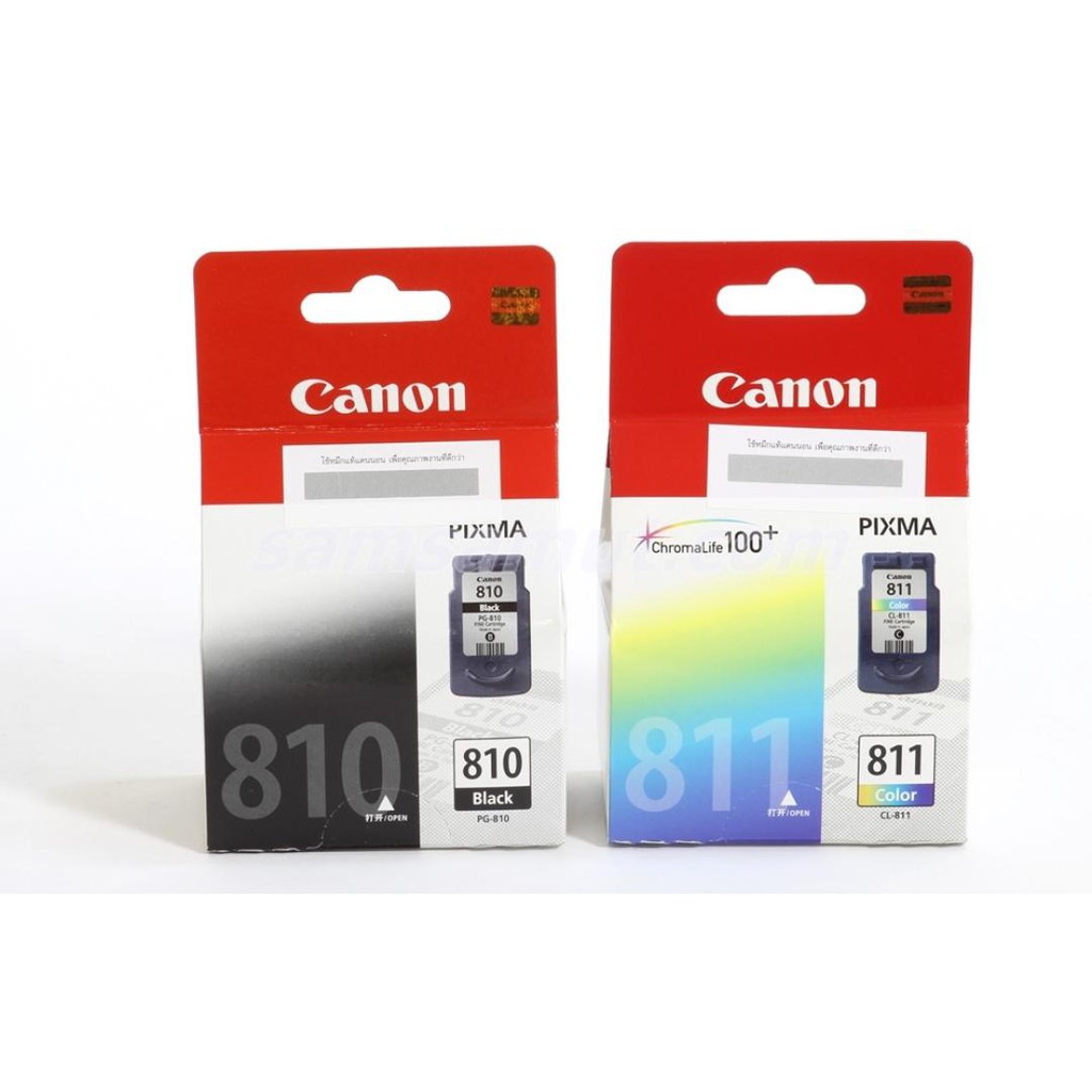 Canon PG810 BK / CL811 CO / PG810xl / CL811xl แท้ MP237/ ip2770/ MX347 ...