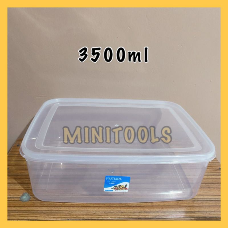 กล่องอาหาร 3500ml/กล่องพลาสติก 3500ml/KMP mutiara Plastic 3500ml | Shopee Thailand