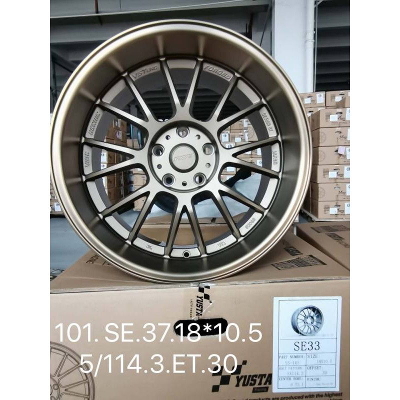 ล้อแม็กใหม่ ขายแยก/วง SE37 งานYUSTA ขอบ18 กว้าง 10.5 - 5รู /114.3 ...