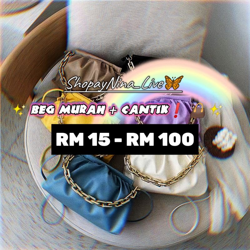 Beg BARU แบรนด์เนม / ไม่มียี่ห้อ ล็อคแบบสดเท่านั้น | Shopee Thailand